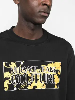 Versace Logo-print Cotton Sweatshirt