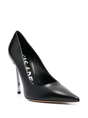 Casadei Sculpted-heel 110mm Leather Pumps - Black