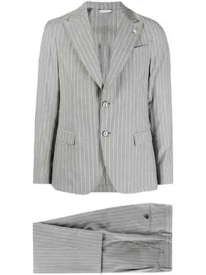 MANUEL RITZ Pinstripe-pattern Single-breasted Suit