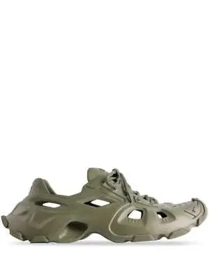 Balenciaga Hd Cut-out Low-top Sneakers - Green