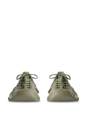 Balenciaga Hd Cut-out Low-top Sneakers - Green