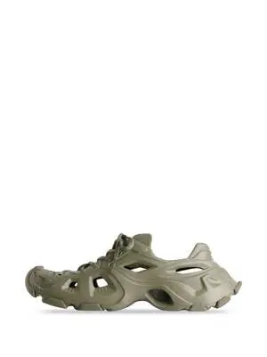 Balenciaga Hd Cut-out Low-top Sneakers - Green