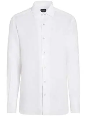 Zegna Long-sleeve Linen Shirt