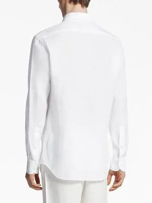 Zegna Long-sleeve Linen Shirt