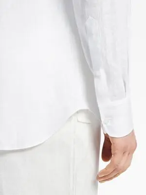 Zegna Long-sleeve Linen Shirt
