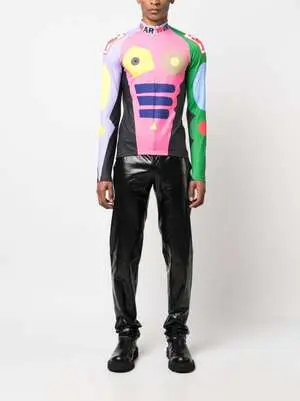 WALTER VAN BEIRENDONCK Sharp Vinyl-finish Trousers