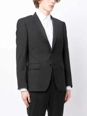 BOSS Single-breasted Stretch-wool Blazer