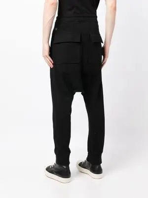 Rick Owens Prisoner Drop-crotch Track Pants - Black
