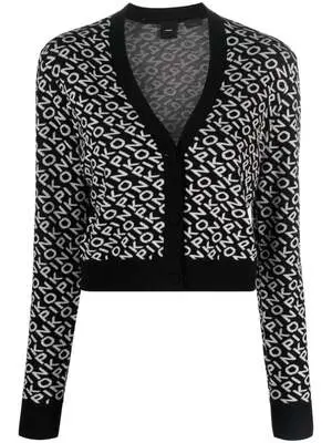 Pinko Logo-jacquard Cardigan
