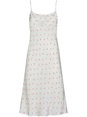 Marni Rose-jacquard Slip Dress