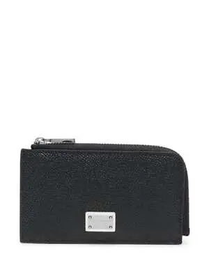 Dolce & Gabbana Logo-plaque Zipped Leather Wallet