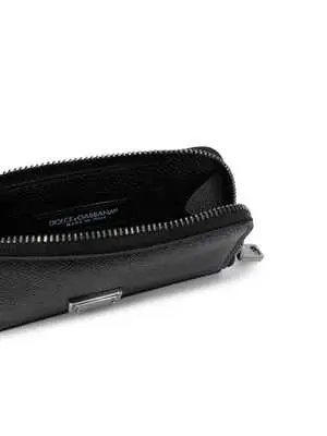 Dolce & Gabbana Logo-plaque Zipped Leather Wallet