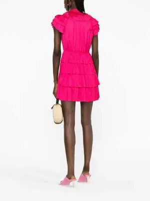 Ulla Johnson Vesna Ruffled Minidress - Pink