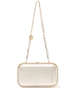 Rosantica Clio Crystal-embellished Clutch - Gold