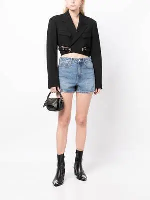 Alexander Wang Shorty High-rise Denim Shorts