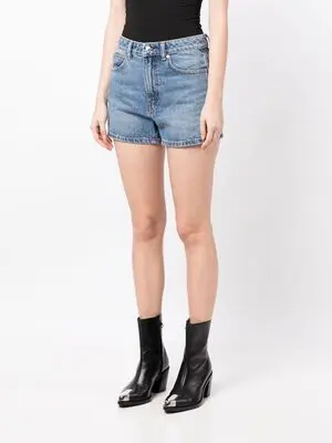Alexander Wang Shorty High-rise Denim Shorts