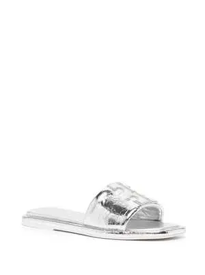 Tory Burch Double T Leather Slides