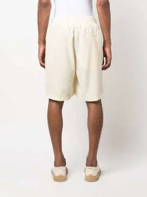 BONSAI Elasticated-waistband Wool Bermuda Shorts - Neutrals