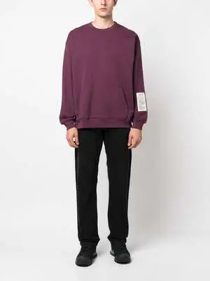 Moschino Logo-patch Organic Cotton Sweatshirt