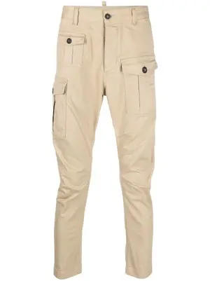 Dsquared2 Tapered Cargo Trousers - Neutrals