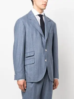 Brunello Cucinelli Pinstripe Wool Blazer
