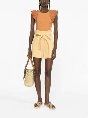 Ulla Johnson Belted-waist Shorts