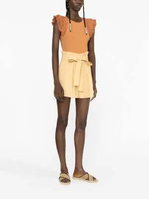 Ulla Johnson Belted-waist Shorts