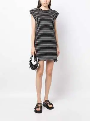 Rag & Bone Stripe-print Organic-cotton Dress