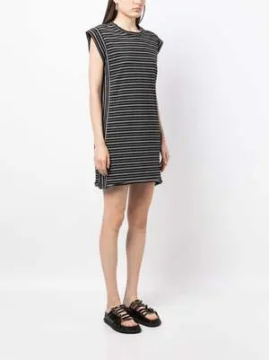 Rag & Bone Stripe-print Organic-cotton Dress