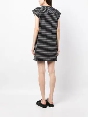 Rag & Bone Stripe-print Organic-cotton Dress