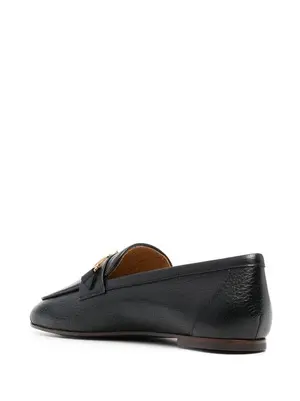 TOD'S Logo-plaque Leather Loafers