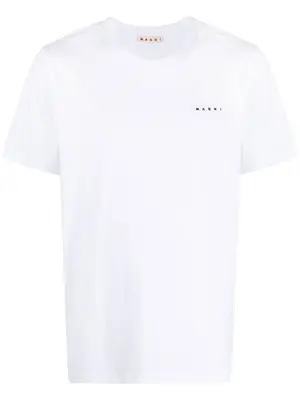 Marni Logo-print Cotton T-shirt - White