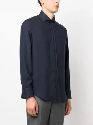 Brunello Cucinelli Button-up Cotton-cashmere Shirt