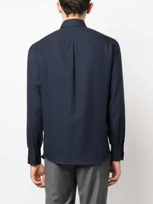 Brunello Cucinelli Button-up Cotton-cashmere Shirt