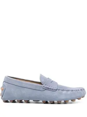 TOD'S Gommino Suede Driving Loafers - Blue