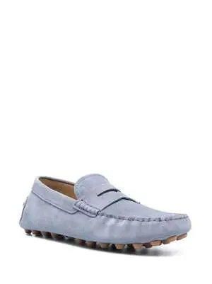 TOD'S Gommino Suede Driving Loafers - Blue
