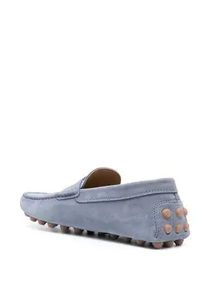 TOD'S Gommino Suede Driving Loafers - Blue