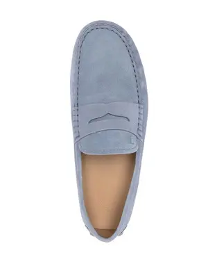 TOD'S Gommino Suede Driving Loafers - Blue