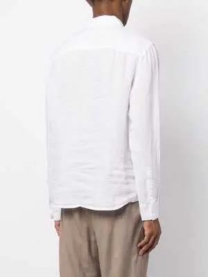 JAMES PERSE Long-sleeved Linen Shirt - White