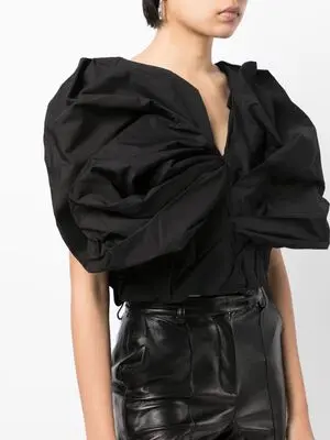 JNBY V-neck Crop Top