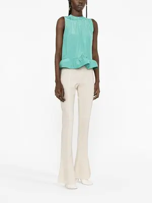 LANVIN Ruffle-hem Blouse