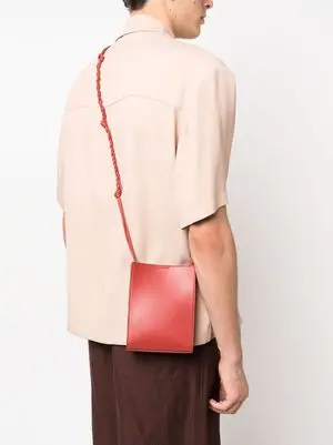 JIL SANDER Debossed-logo Shoulder Bag