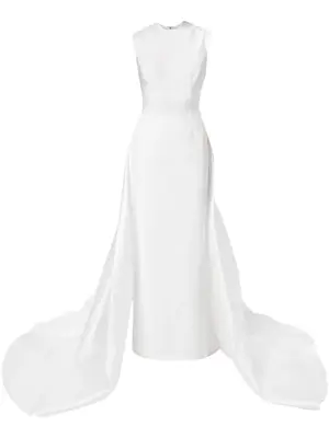 Solace London Flor Sleeveless Train Dress