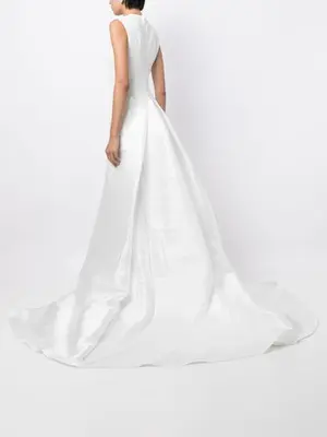 Solace London Flor Sleeveless Train Dress