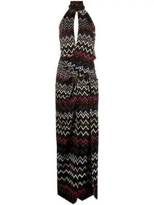 Missoni Zigzag Halterneck Maxi Dress