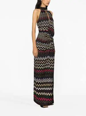 Missoni Zigzag Halterneck Maxi Dress