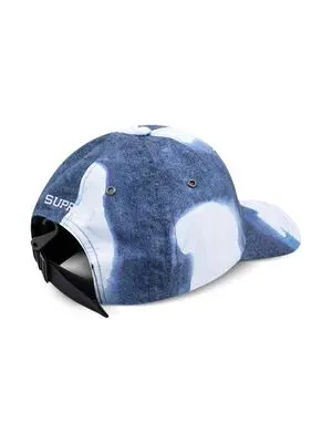 Supreme X The North Face Bleached Denim Print 6-panel Cap