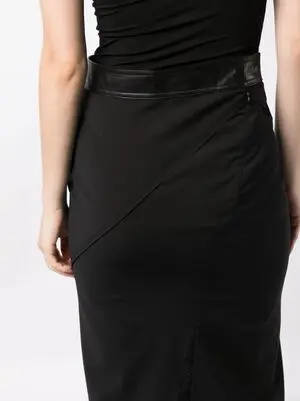 Helmut Lang Panelled Midi Skirt