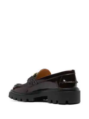 TOD'S Logo-plaque Leather Loafers