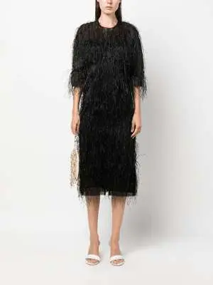 LANVIN Fringed Midi Dress
